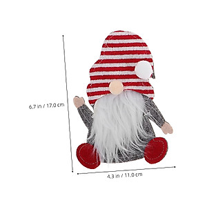 Hemoton Gnome Tableware Utensil Holders: Fabric Cutlery Pouch Cover Holiday Knives Forks Bag Decorative Dinner Table Centerpiece For Holiday Party Supplies 12pcs