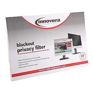 Innovera Blackout Privacy Filter for 23" Widescreen Flat Panel Monitor, 16:9 Aspect Ratio