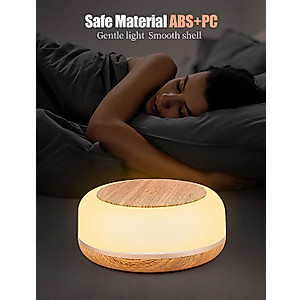 LANAFARA Nursery Night Light, Baby Night Light with Dimmable 3 Color Light LED Bedside Touch Lamp for Kids Breastfeeding Nightstand Light