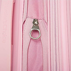 Traveler's Choice Pagosa Indestructible Hardshell Expandable Spinner Luggage, Pink, Carry-on 22-Inch