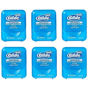 Oral B Glide Pro Health Advanced Multi Protection Floss Clean Mint (Netcount 6 Pack), 6 Count (Pack of 1)