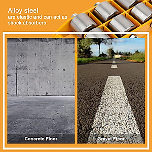 FAHKNS Machine Skates 26400 LBS, 360° Rotation Disc Machinery Moving Skate with 8 Steel Rollers, Heavy Duty Industrial Machinery Mover Skate for Warehouse, Workshop Moving Equipment, Yellow