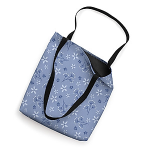 Pioneer Country Farm For Woman Vintage Blue Floral Tote Bag