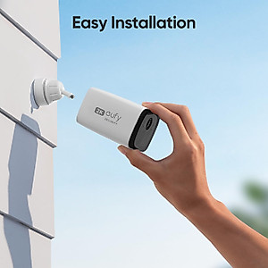 eufy Security SoloCam C210, Wireless Outdoor Camera, 2K Resolution, No Monthly Fee, Wireless, 2.4 GHz Wi-Fi, HomeBase 3 Compatible (Renewed)