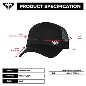 Roxy Women's FINISHLINE HAT, Anthracite EX, One Size