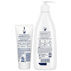 Dove Intense Care 2pc Bundle, Body Lotion for Dry Skin (13.5 Oz) + Hand Cream (3 Oz), Advanced Moisturizer, Lotion for Women and Men, Intensive Cream