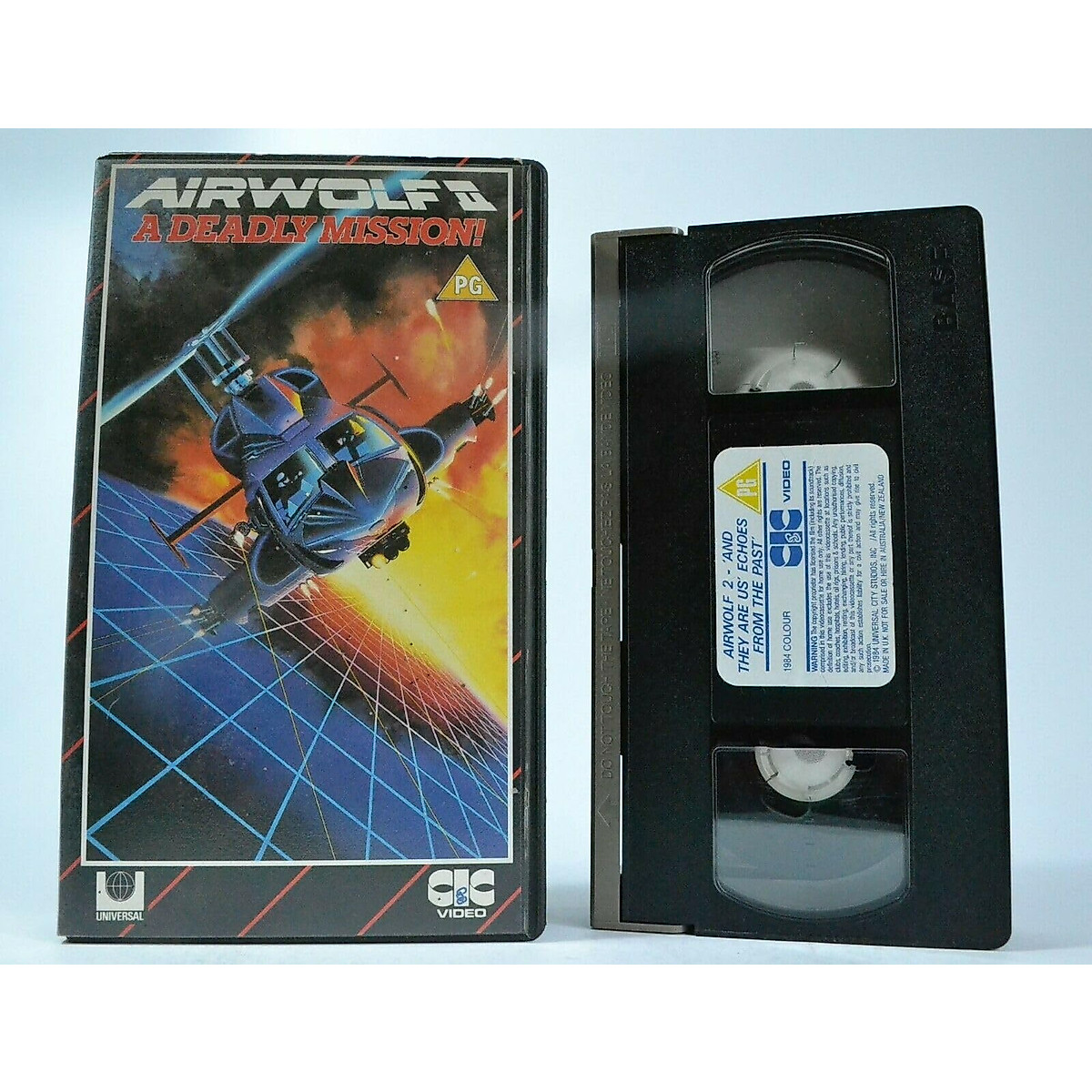 Airwolf 2: A Deadly Mission - Action Adventure -'Echoes From The Past'- Pal VHS
