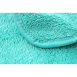 RMay Store HOTUMN Hanging Towel Washcloth Cartoon Cute Animal Kids Microfiber Hanging Hand Towels Absorbent Towel for Kitchen Bathroom Color Random 2pcs