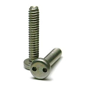 #6-32 x 3/8" Spanner Security Pan Head Tamper Resistant Machine Screws 18-8 Stainless Steel Qty 25