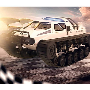 Remote Control Crawler, 1:12 Scale Off-Road Tank, 2.4Ghz Radio RC Car, 4WD High Speed All Terrain RC Truck for Kids & Adult(Black)