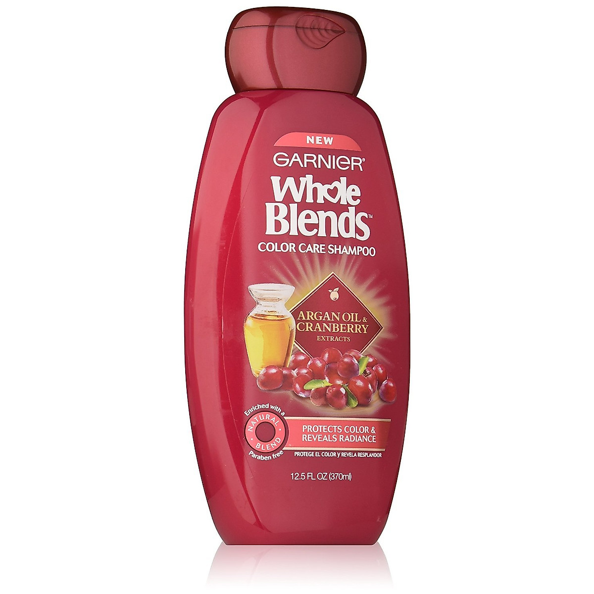 Garnier Whole Blends Color Care Shampoo and Conditioner Set with Argan Oil and Cranberry Extracts, 12.5 Ounces each