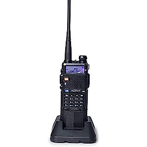 Baofeng UV-5R Dual Band Two Way Radio with 3800mAh Li-ion Battery, Walkie Talkie,Upgrade Version(144-148/420-450Mhz)
