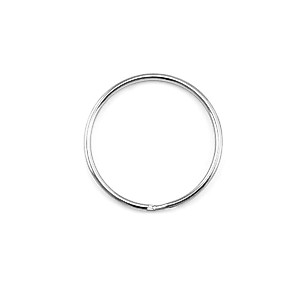 QWORK Key Ring, Set of 20, 2 Inch Large Open Key Ring - Sturdy Key Chain Ring for Keychain and Crafts