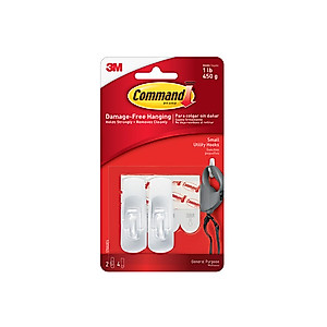 Command Strips 17002 Small Hooks with Command Adhesive
