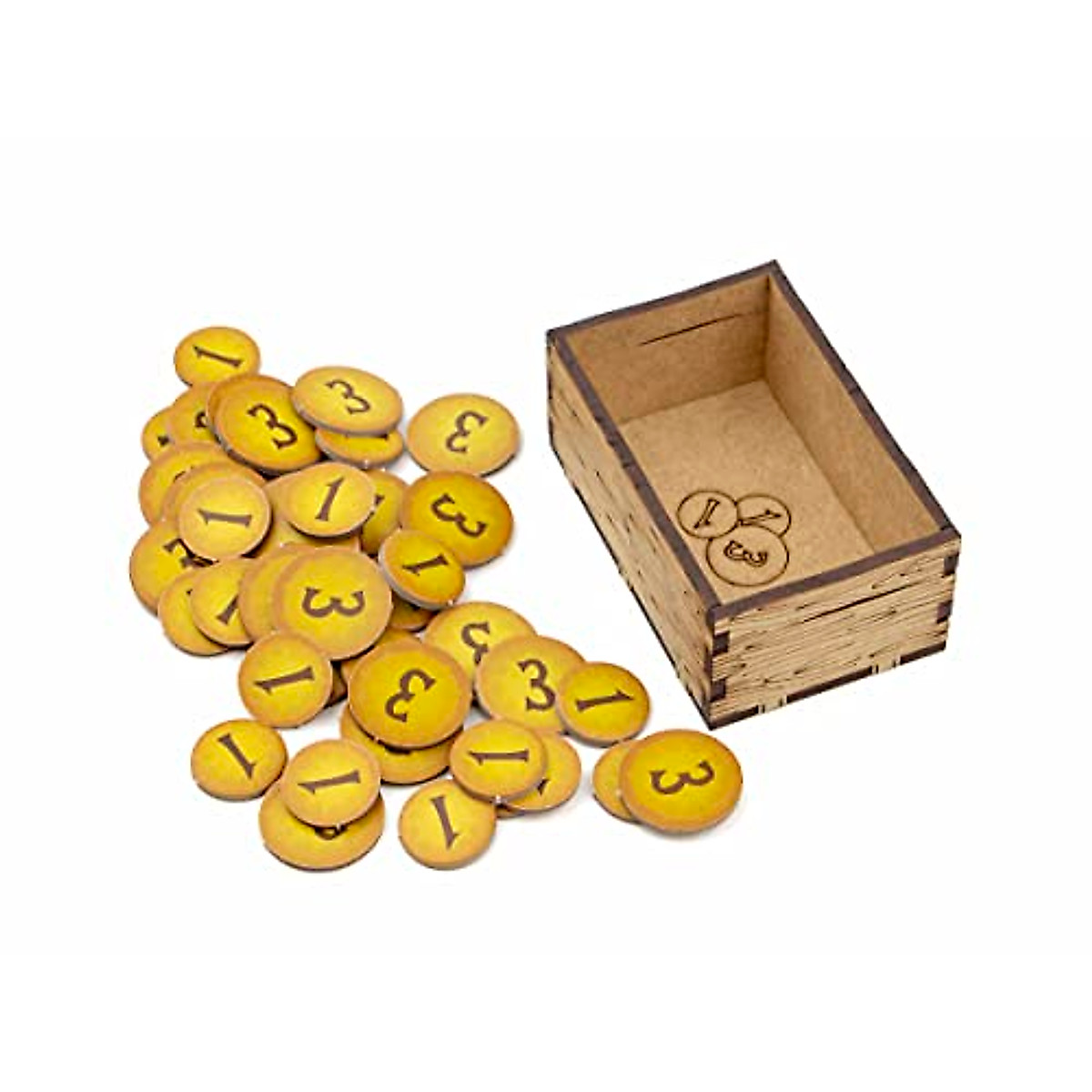 TowerRex Storage Organizer for Everdell and Expansions - Storage for Everdell - Organizer Kit Token Box Card Insert