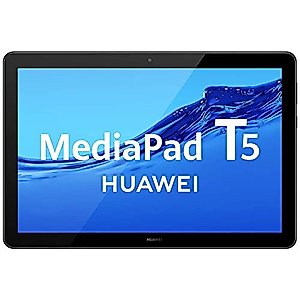 Huawei Mediapad T5 Tablet - 10.1" - 4 GB RAM - 64 GB SSD - Android 8.0 Oreo - Black - Quad-core (4 Core) 2.36 GHz Quad-core (4 Core) 1.70 GHz - microSD Supported - 2 Megapixel Front Camera - 5 Megapi
