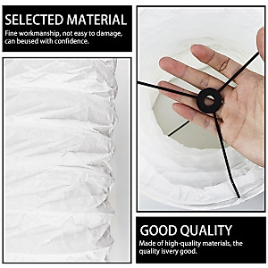 FERCAISH Paper Floor Lamp Shade, Foldable and Minimalist Style Rice Paper Lamps Classic Modern Paper Floor Light Bulb Cage Guard for Living Room Bedroom Décor