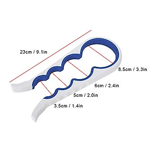Multiple Size 4 in 1 Bottle Cap Opener, Mini portable Jar Can Lid Gripper, Non-slip Durable Bottle Opener