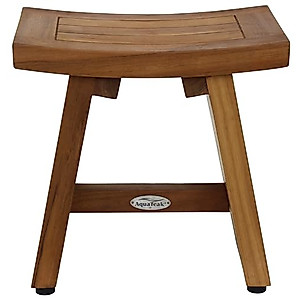 AquaTeak 13" Asia Teak Shower Foot Stool