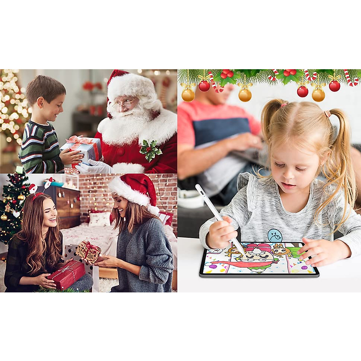 Stylus Pen for iPad 9th&10th Generation - 5X Fast Charge Digital Pen - Compatible with 2018-2023, Apple iPad Pro 11/12.9 Inch,iPad 6-10 Gen,iPad Mini 5-6 Gen,iPad Air 3-5 Gen-White