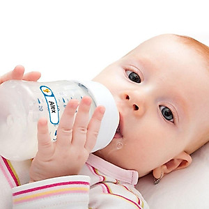 Baby Bottle Labels for Daycare, Tinabless Self-Laminating, Waterproof Write-On Name Stickers for School, Travel (Pack of 80)