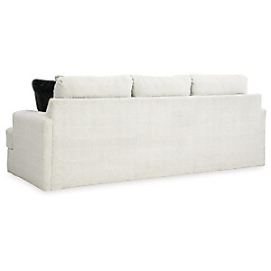 Signature Design by Ashley Karinne Coastal Sofa with Non-skid Legs, White