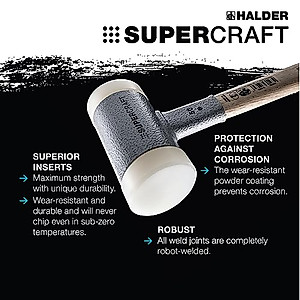Halder USA - Supercraft Dead Blow (3366.02), White, 20mm