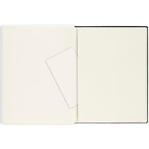 Moleskine Paper Tablet Hard Cover Smart Notebook, Plain/Blank, XL (7.5" x 9.75") Black, Compatible w/ Moleskine Pen+ Ellipse (Sold Separately) & App, Digitize & Organize, 176 Pages