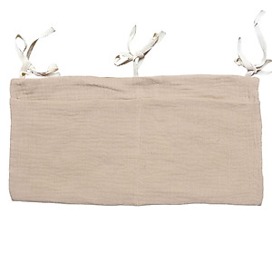 WYBFR Baby Nursery Organizer Baby Diaper Caddy Bedside Storage Bag Hanging Diaper Organization Hanging Storage Bag for Clothing Diapers Toys, Hang on Crib, Changing Table or Wall,Khaki