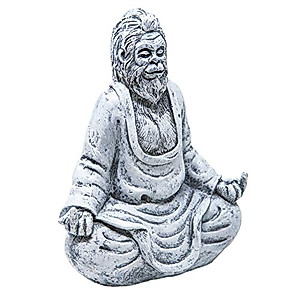 Funny Guy Mugs Garden Gnome Statue - Middle Finger Bigfoot - Indoor/Outdoor Garden Gnome Sculpture for Patio, Yard or Lawn