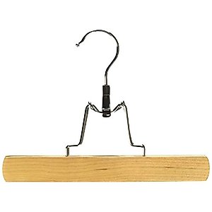 Whitmor GRADE A Natural Wood Slack Hangers (Set of 5)