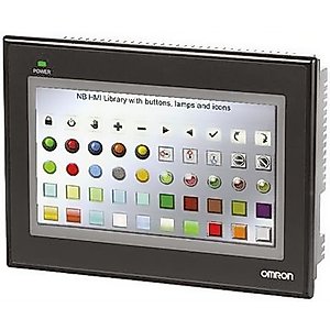 Omron NB7W-TW01B Interactive Display 7" Touch screen TFT color LCD, Ethernet built-in