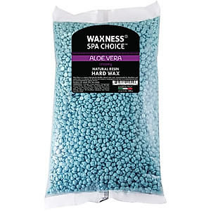 Waxness Spa Choice Aloe Vera Hard Wax Beads 2.2 lb / 1 kg Pack of 2