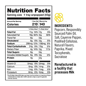 Opopop Microwave Popcorn - Pop Cups Maui Heat 6-Pack, Non-GMO Gourmet Popcorn Kernels & Popcorn Flavoring, Gluten Free Snacks, Easy to Make and No Mess