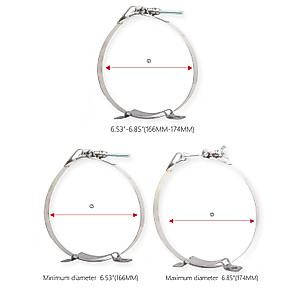Universal Mounting Bracket Stainless Steel Bottle Bracket for 12 lb Nitrous Oxide Bottle Bracket