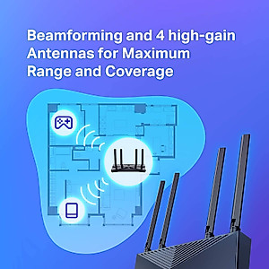 Certified Refurbished TP-Link Archer AX20 AX1800 Smart Dual-Band Wi-Fi 6 Router (Renewed)