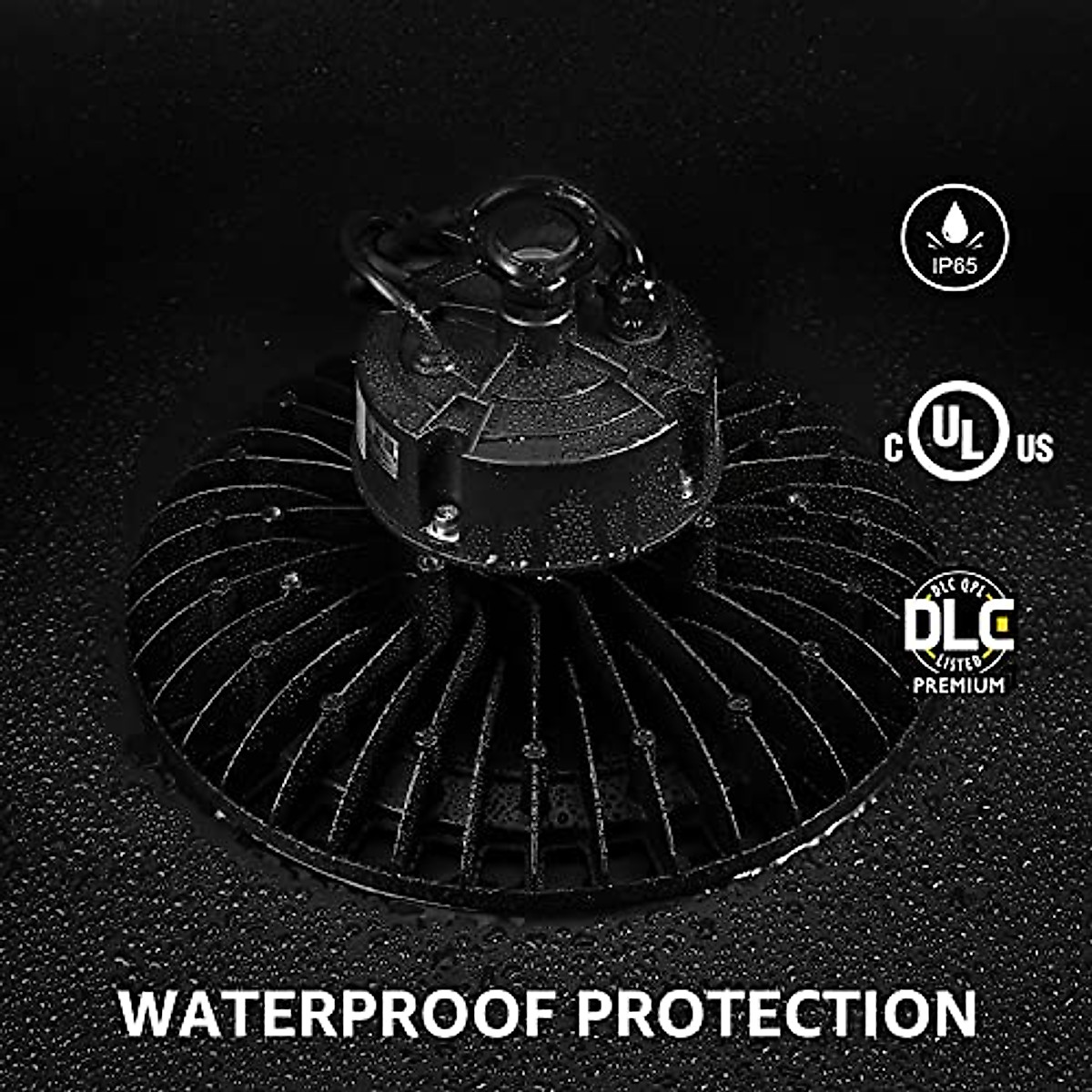 LE UFO LED High Bay Light 150W, 19,000lm 5000K Daylight, 450W HPS Equivalent, 1-10V Dimmable Commercial Warehouse LED Lighting, Waterproof IP65, 100-277V, 110° Beam, Industrial Ceiling Light Fixture