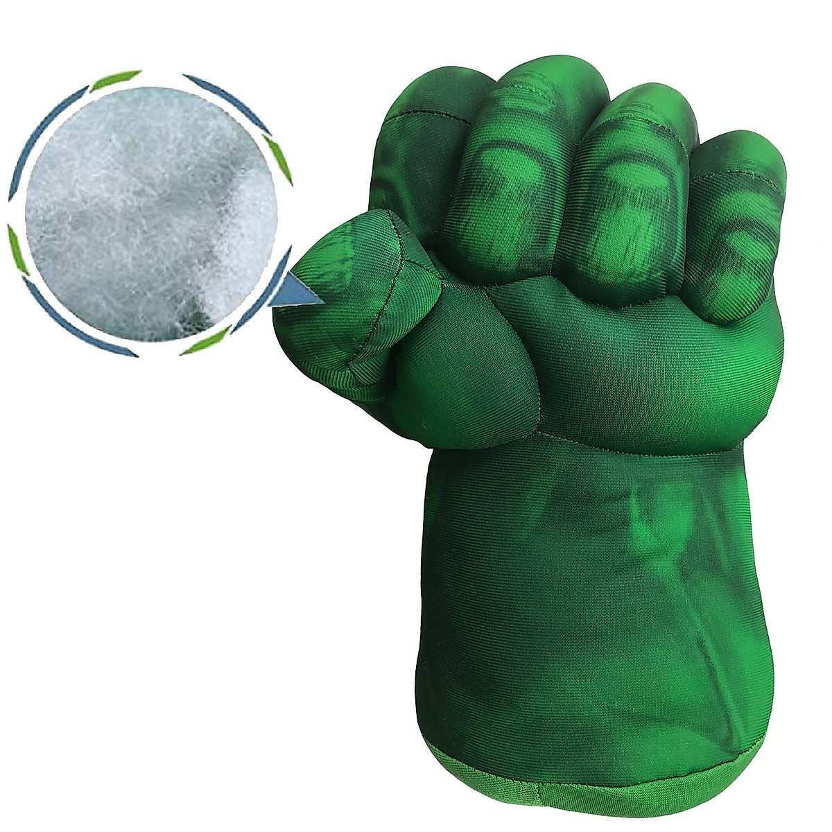 Superhero Gloves for Kids Superhero Toy Superhero Hands Kids Soft Plush Superhero Fists Cosplay for Boy Christmas Halloween Birthday Gift (green)