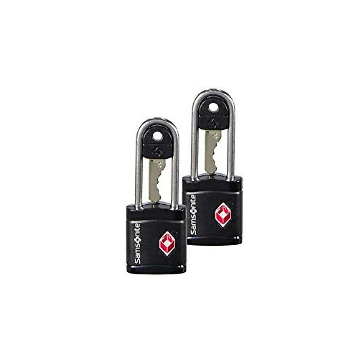 Samsonite Global Travel Accessories - TSA Lock with Key, Black, 6 centimeters, TSA Key Luggage Lock 2X