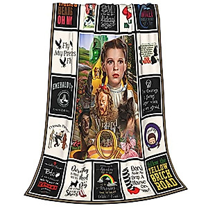 Cartoon of oz Throw Blanket 50"X40" Ultra-Soft Anti-Pilling Flannel for Living,Couch,Chair,Sofa,Room Or Bed to Be Gift
