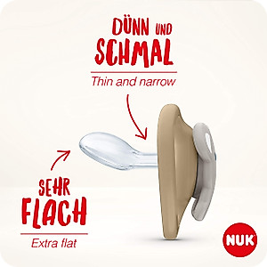 NUK Space Baby Dummy | 0-6 Months | Soothers with Extra Ventilation| BPA-Free Silicone | Disney Winnie The Pooh | 2 Count