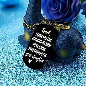 Valentines Day Gifts For Him Man Birthday Gifts for Dad Thank You Meaningful Dad Gifts from Daughter Dad Keychain for Fathers Day Birthday Easter Day Small Cheap Gifts for Men Key Chain Accessories
