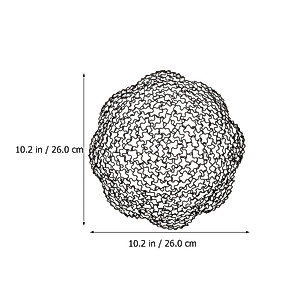 Hemoton Decorative Bowls for Home Decor and Centerpieces- Gold Vegetable Fruit Bowl for Kitchen Counter, Table Centerpieces for Dining Room and Living Room Decor, Fruit Basket for Kitchen (Black)