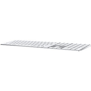 Apple Magic Keyboard with Numeric Keypad: Wireless, Bluetooth, Rechargeable. Works with Mac, iPad, or iPhone; US English - White