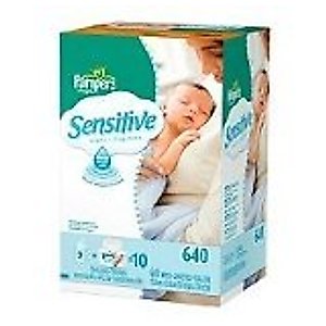 Pampers Sensitive Wipes, 12x (744 Count)