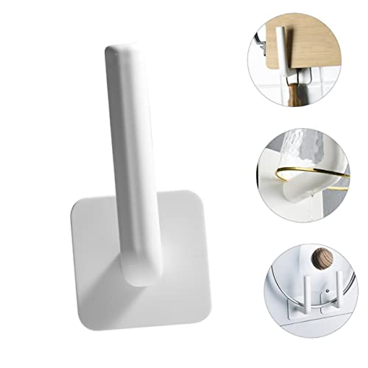 Cabilock 3pcs Pot Lid Storage Bracket Wall Mount Tool Organizer Decorative Shelf Bracket Towel Rack Stand Kitchen Utensil Organizer Kitchen Shelf Rack Cutting Board Holder Wall Pan Lid Rack