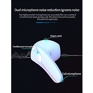 DARK WOLF True Wireless Earbuds Bluetooth 5.2 Wireless Earbuds,Touch Control with Wireless Charging Deep Bass Loud Sound Comfortable BL-F69 0