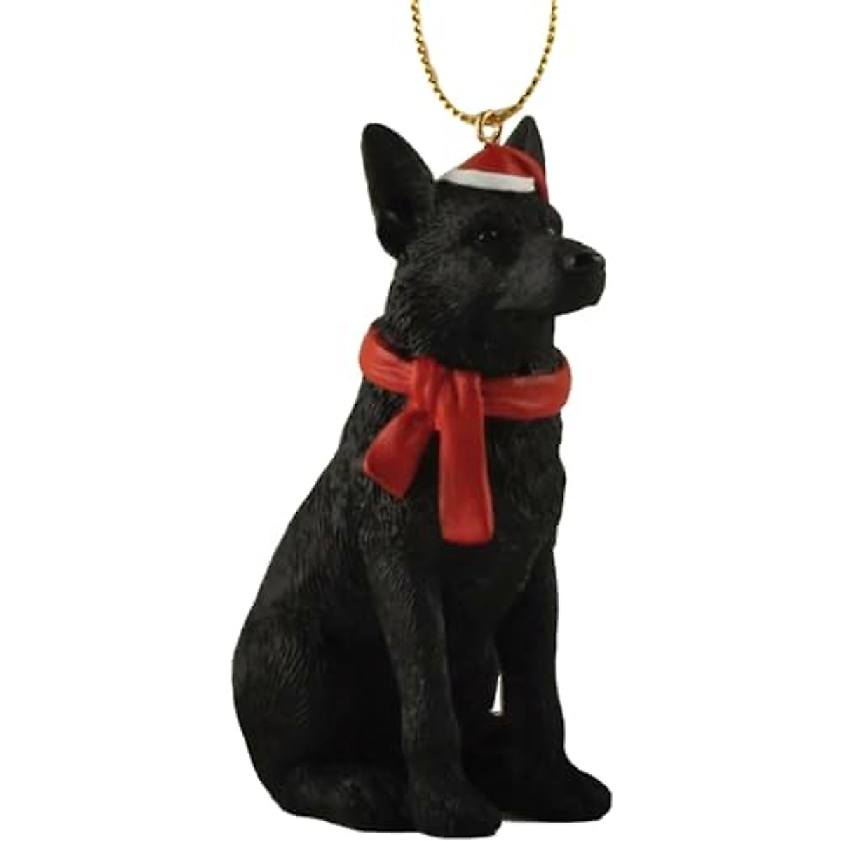 Black German Shepherd Ornament - Ornament for Christmas Tree - Holiday Stocking Stuffer - Festive Holiday Ornament