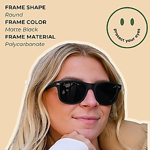 ShadyVEU Super Dark Black Sunglasses Blackout UV Protection Lens Spring Hinge 80s Vintage Retro Inspired Shades (Soft Matte Black Frame)