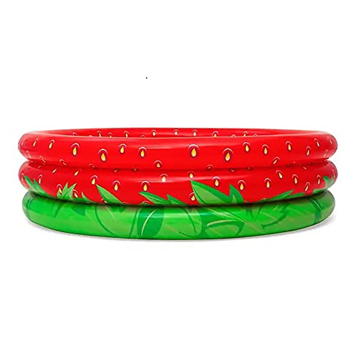 H2OGO! Bestway Sweet Strawberry Pool - 66" x H15 - Inflatable 3-Ring Play Pool, Kids,103 Gallon, Ages 2+